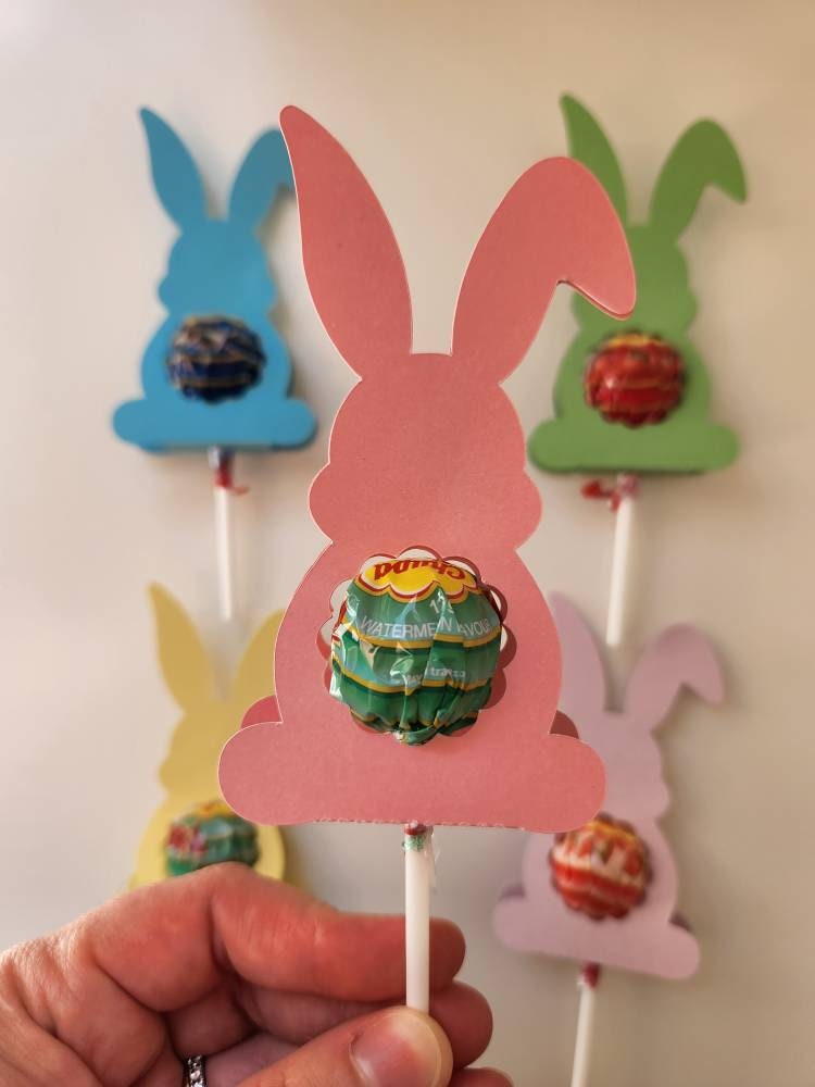 Bunny Lollipop Holder, Easter Gift, Easter Class Gift, Easter Lollipop ...