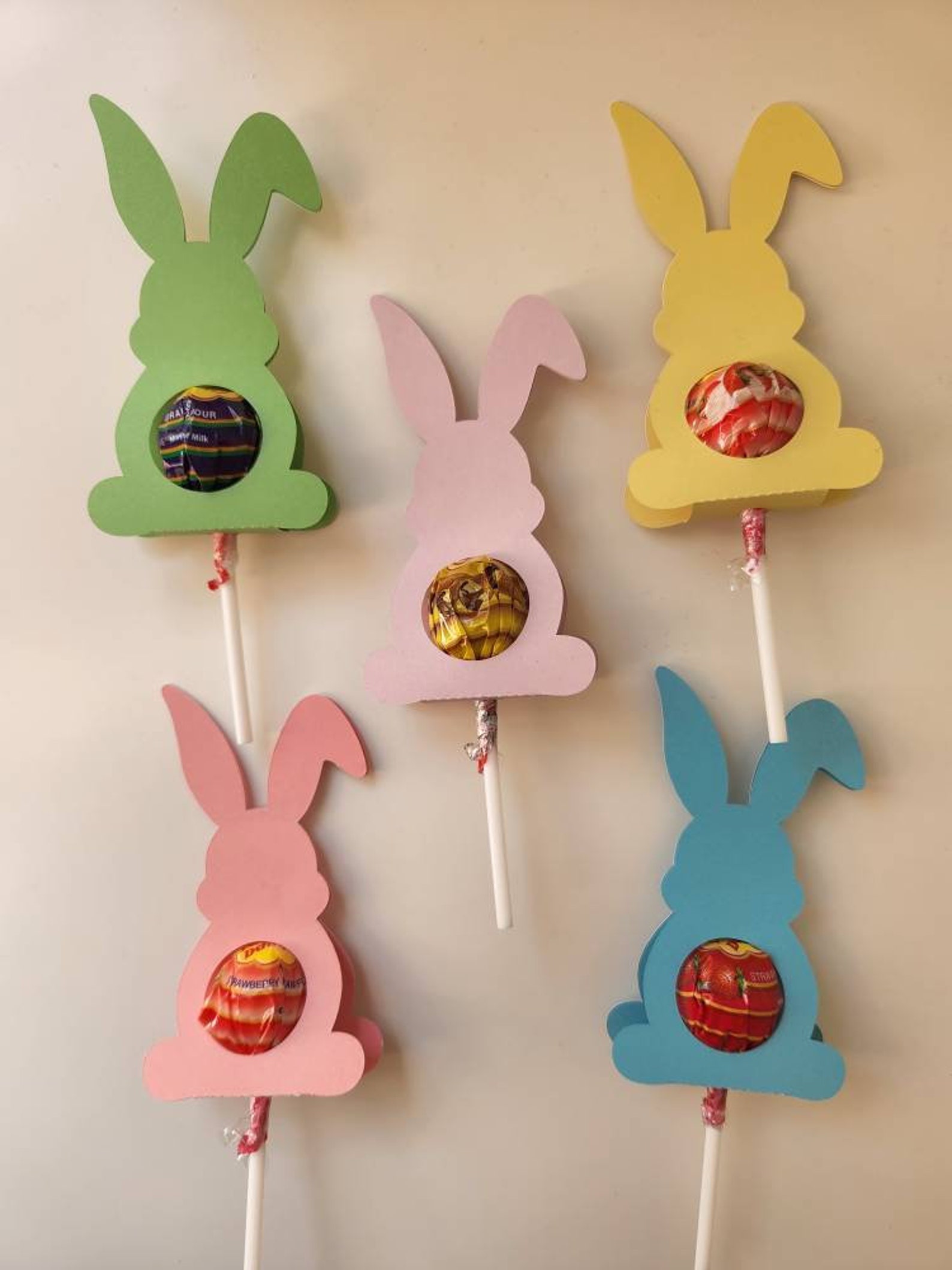 Bunny Lollipop Holder, Easter Gift, Easter Class Gift, Easter Lollipop ...