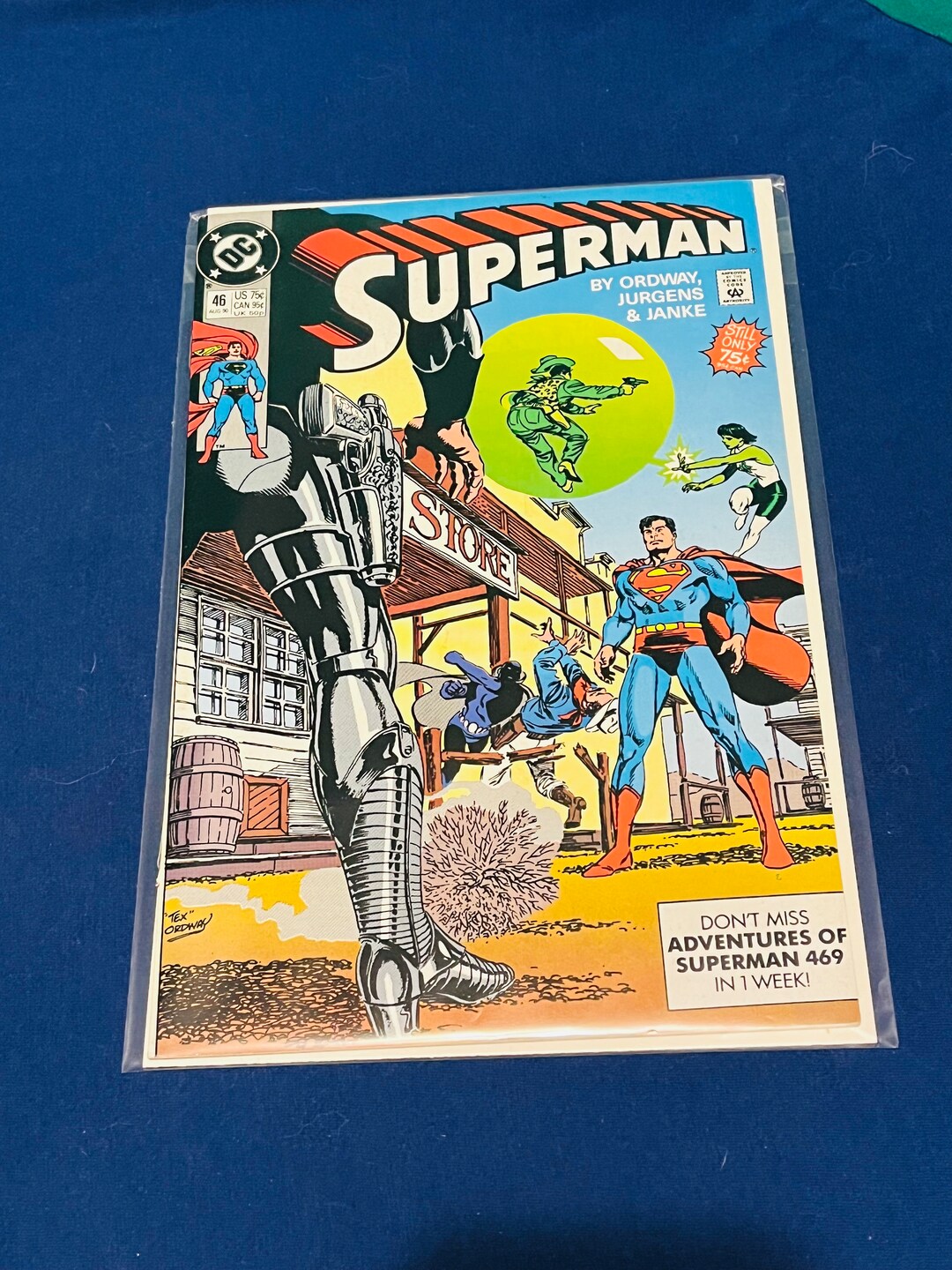 Superman Vol 2 46 Aug 1990s Vintage Hero Comic Book With - Etsy