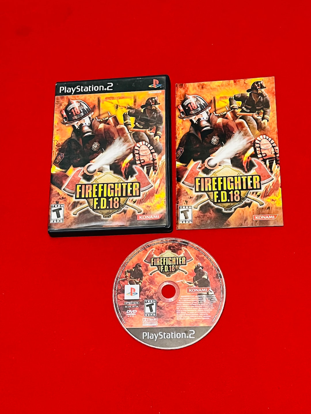 PS2 2003 Firefighter F.D.18 Free Shipping! Rare Vintage Playstation ...