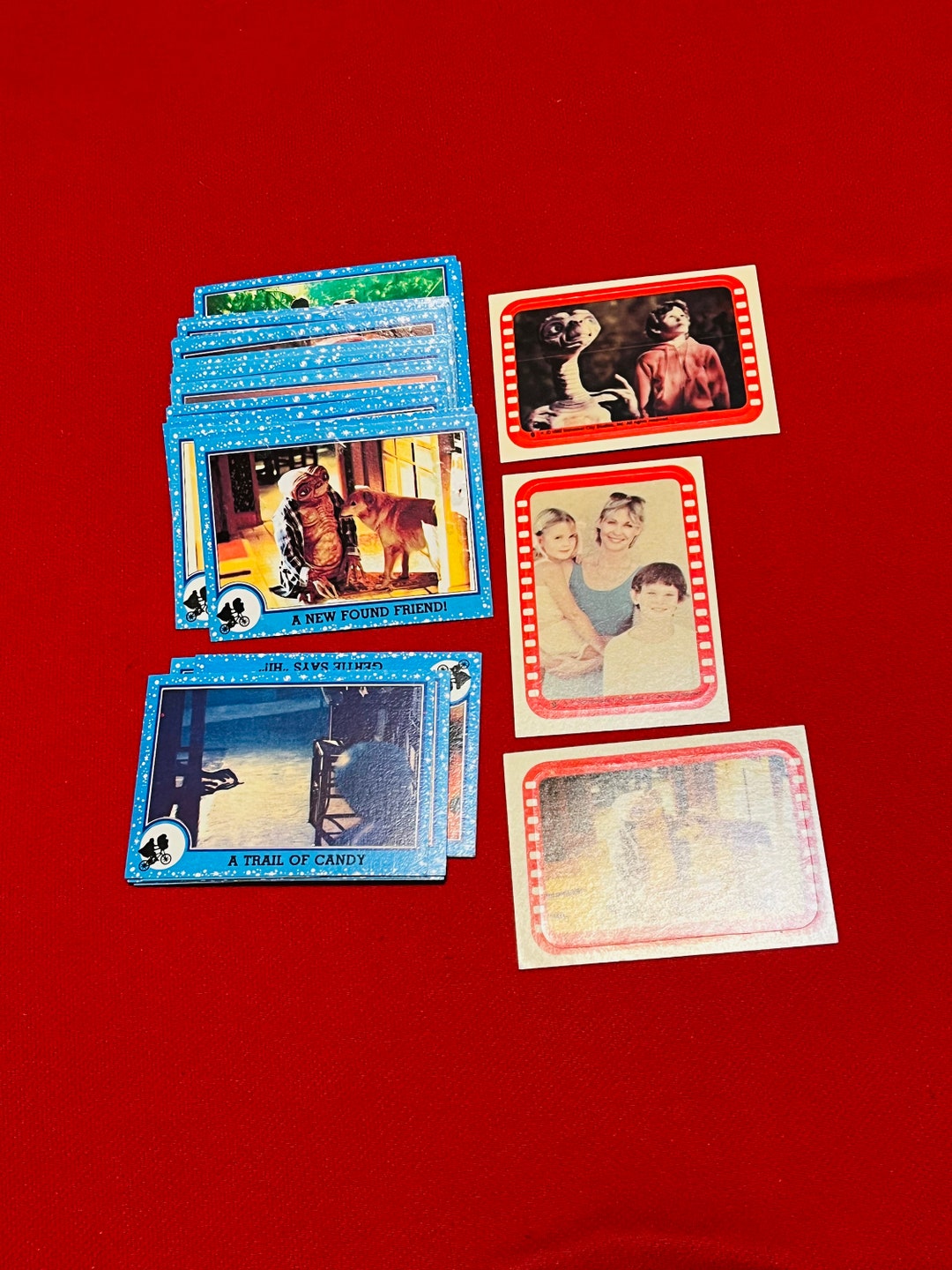 Vintage E.T. 1980s HTF 60 Trading Card Mix Bundle Not Complete, 3 ...