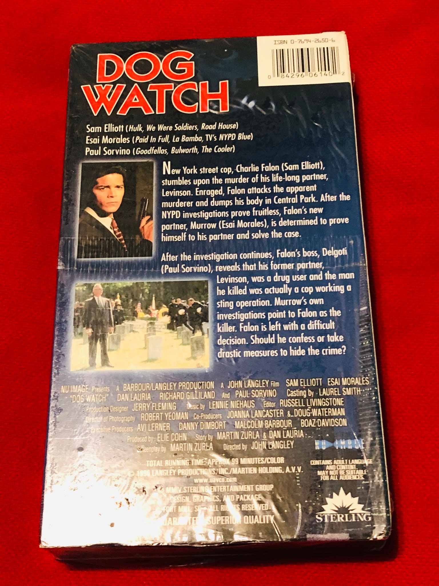 Dog Watch VHS Movie 1996 Starring Sam ElliotPaul Sorvino | Etsy