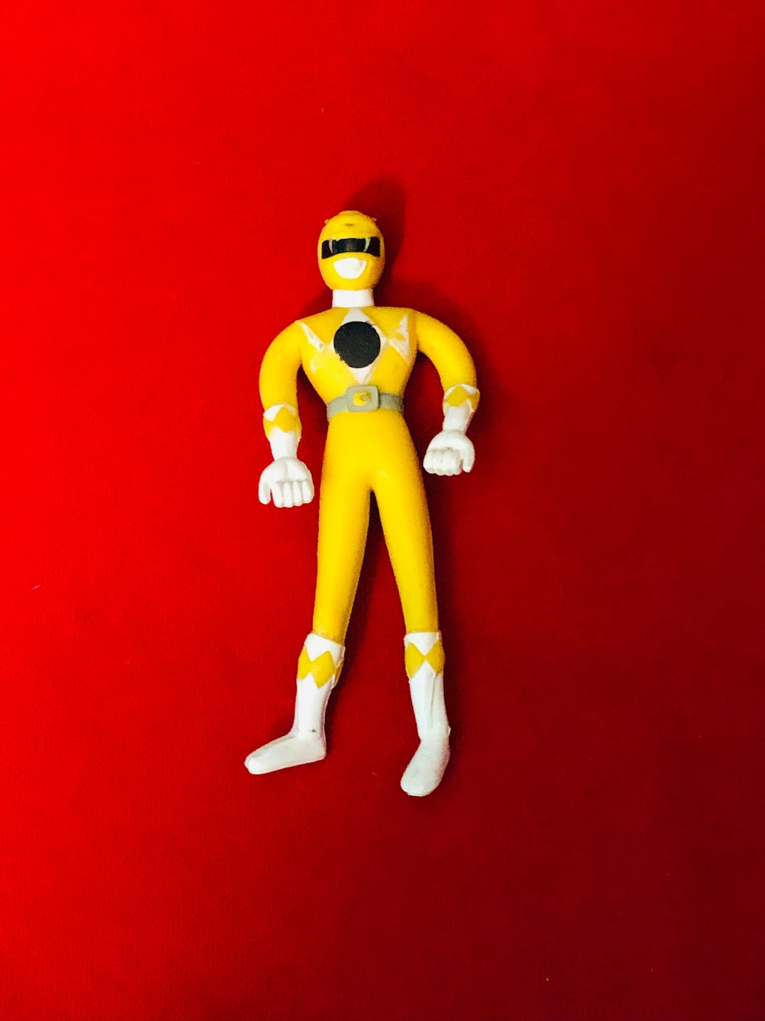 1990s Power Rangers Vintage Rubber Yellow Ranger! Bendable 5” Mighty ...