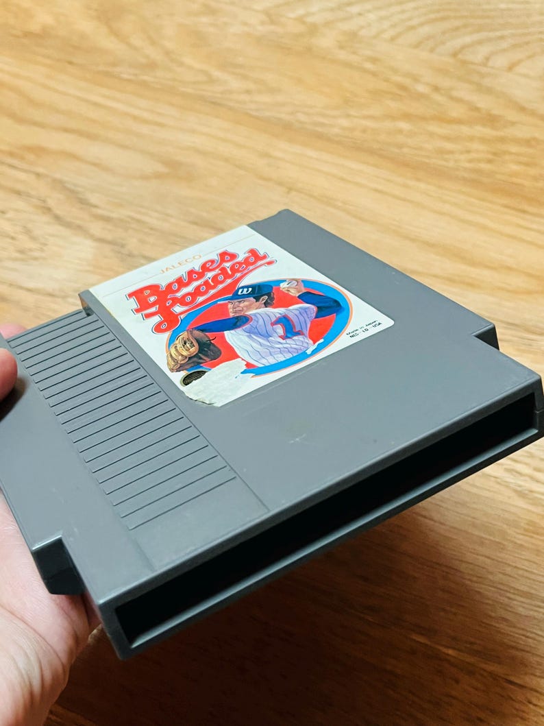 Vintage Bases Loaded Nintendo NES Baseball Game Cartridge! 1980s Tested ...