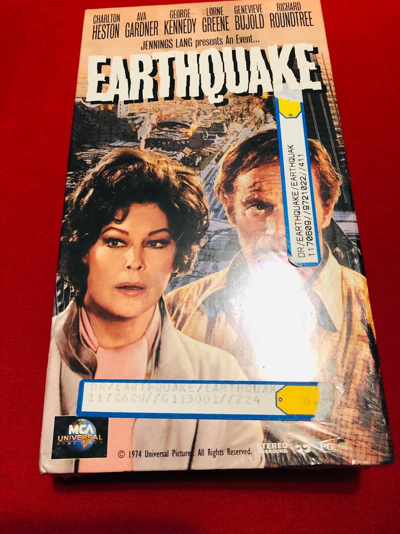Earthquake VHS Vintage MCA Universal Rare Movie Starring | Etsy