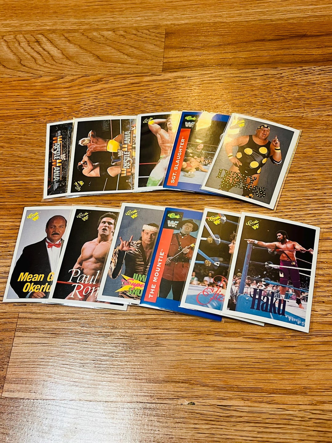 90s WWF Card Lot! 11 EXC Trading Cards! Free Shipping! Cards Hogan ...