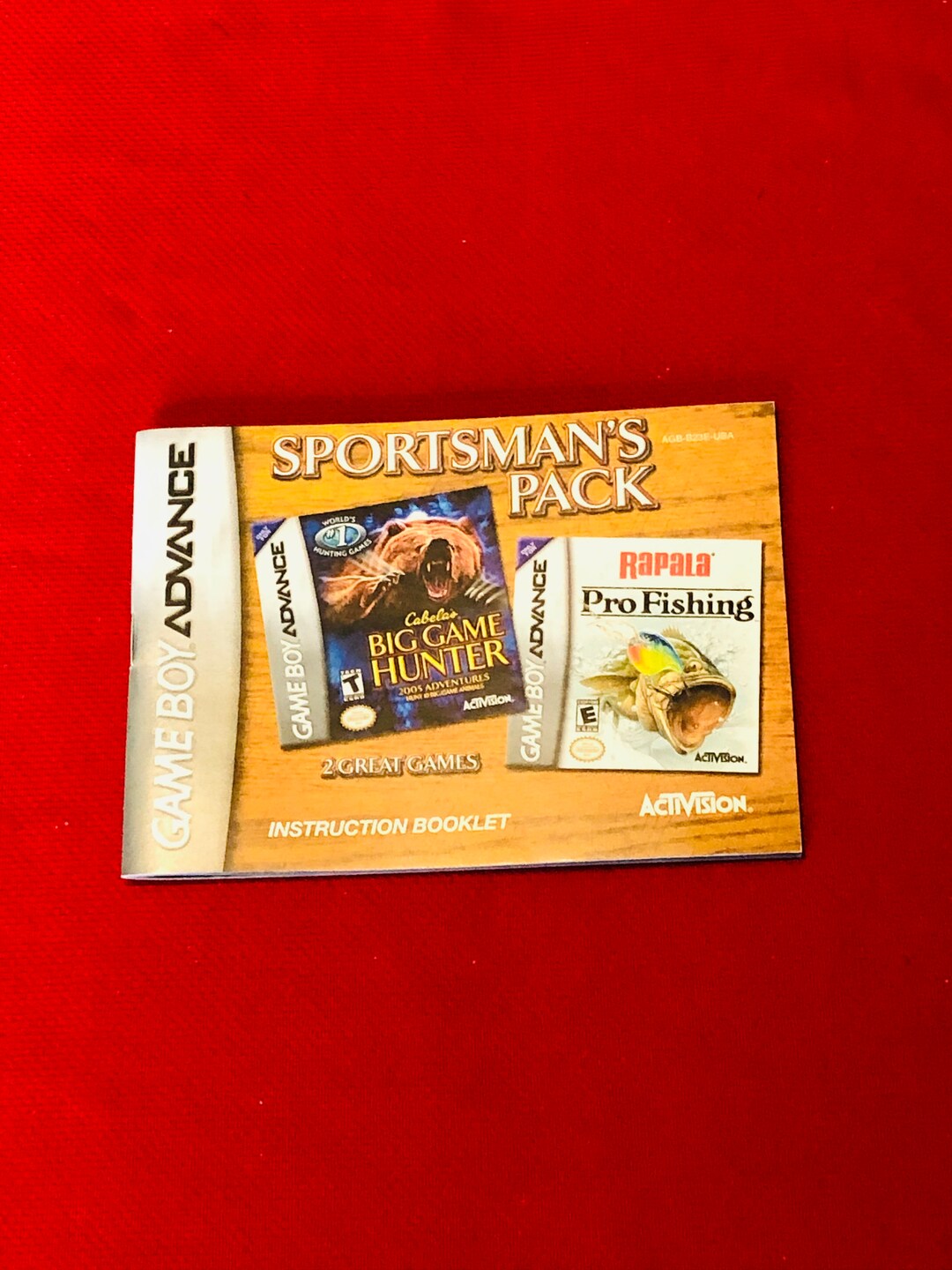 2004 Cabellas Big Game Hunter Rapala Pro Fish Original Game Boy Advance ...