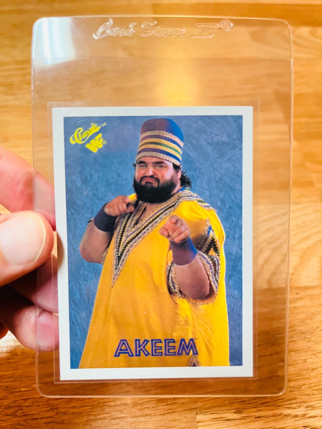 90s WWF Akeem #25 Classic WWF Wrestling Trading Card (NM) + Plastic ...