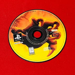 1998 Vintage Diablo Rare! Original Playstation (ps1)multiplayer RPG ...