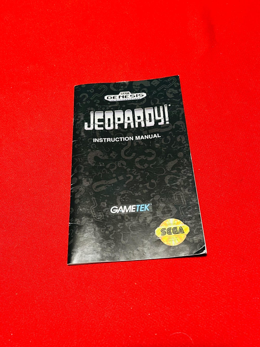 1992 Jeopardy Rare! Sega Genesis Original, Game Instructions Manual ...