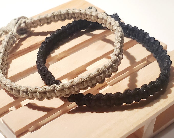 Hemp Rope Bracelet - Etsy