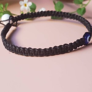 Evil Eye Protection Thin Hemp Bracelet Hemp Anklet Hemp Jewelry Macrame ...