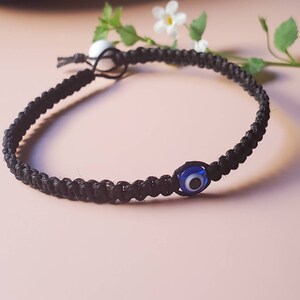Evil Eye Protection Thin Hemp Bracelet Hemp Anklet Hemp Jewelry Macrame ...