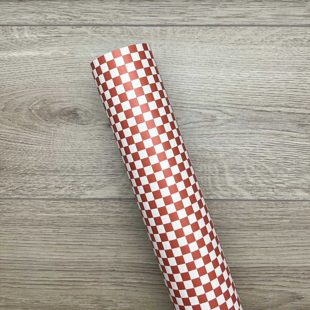 Scarlet Checkers Custom Faux Leather - Etsy