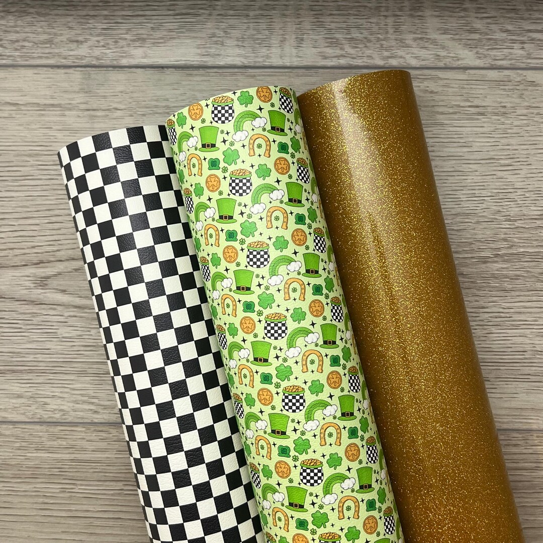 Checker Pot of Gold Set Custom Faux Leather - Etsy