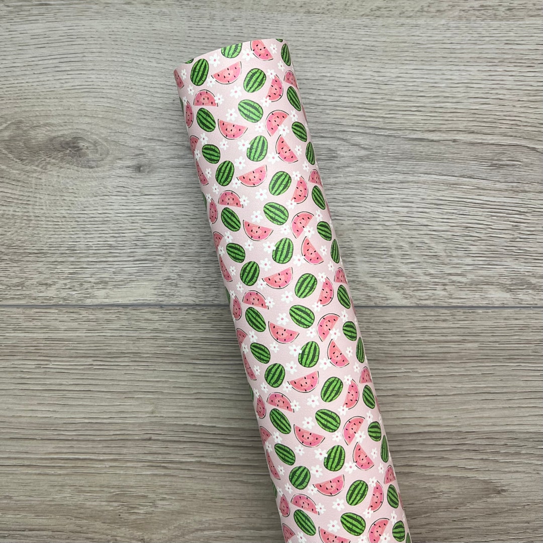 Pink Watermelon Daisy Custom Faux Leather - Etsy