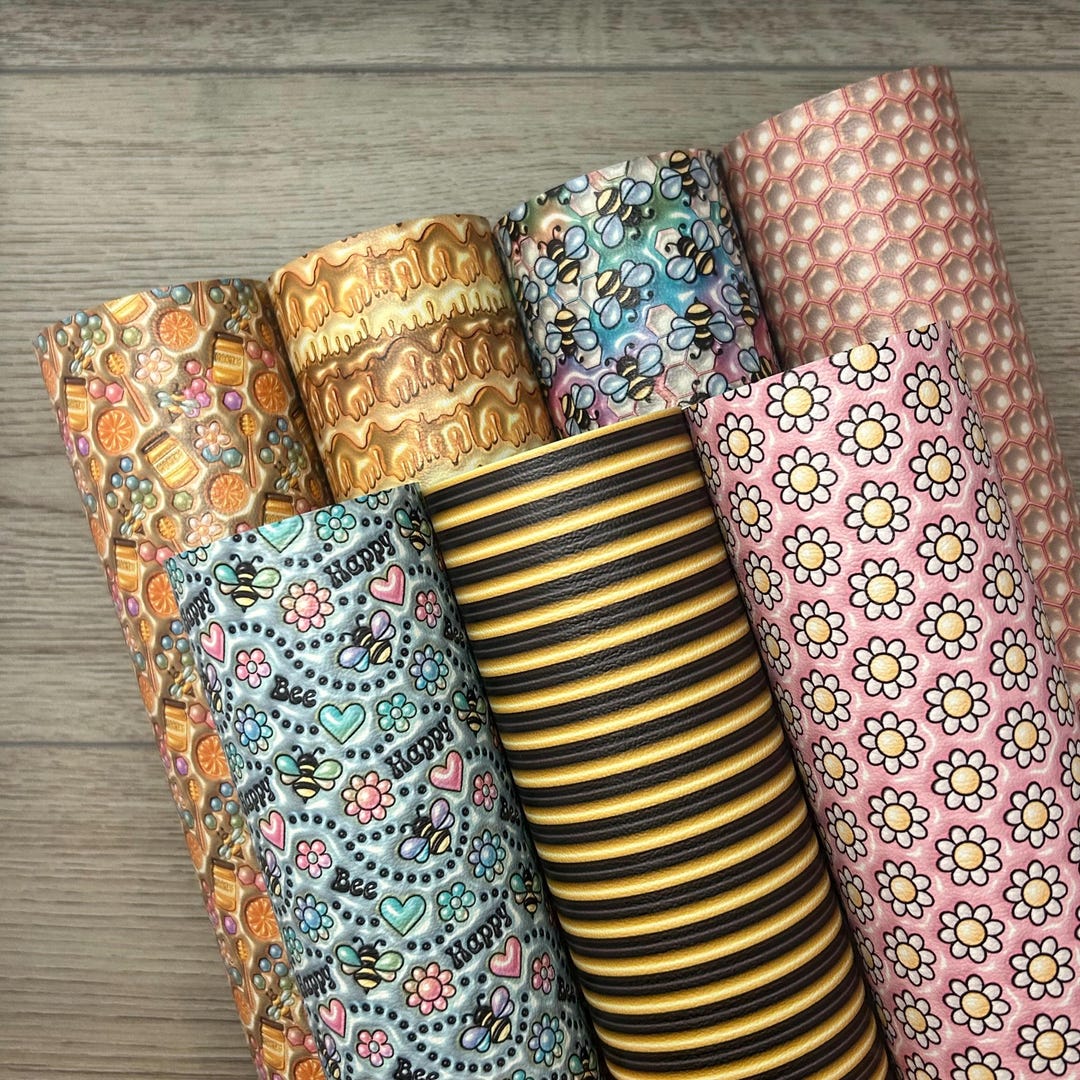 Puffy Bee Set Custom Faux Leather - Etsy