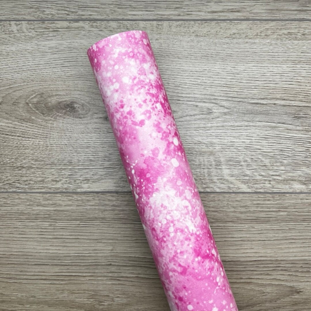 Paint Splatter Pink Custom Faux Leather - Etsy