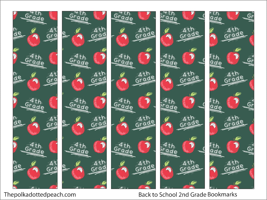 BTS 4th Grade Bookmarks - Etsy