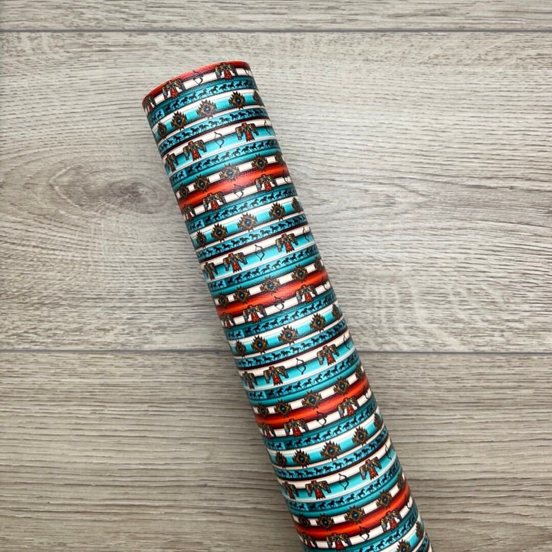 Santa Fe Stripes Custom Faux Leather - Etsy