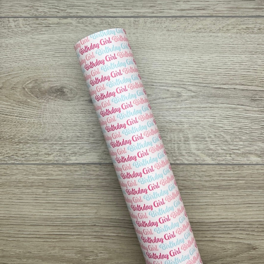 Happy Birthday Girl Custom Faux Leather - Etsy