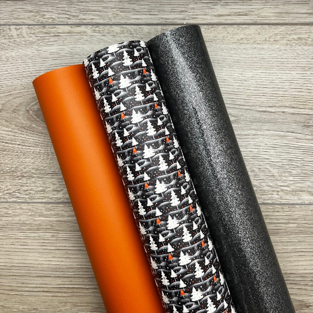 White Trees and Grey Swirls Set Custom Faux Leather - Etsy