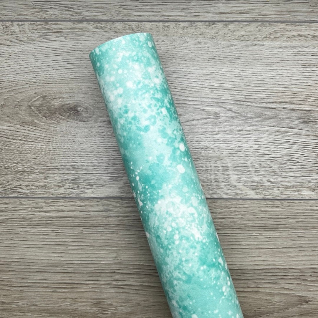 Paint Splatter Mint Custom Faux Leather - Etsy