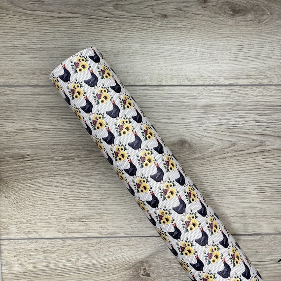 Farmhouse Chicken Custom Faux Leather - Etsy