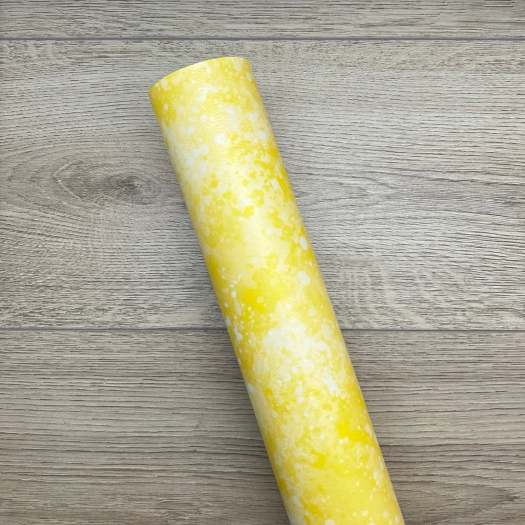 Paint Splatter Yellow Custom Faux Leather - Etsy