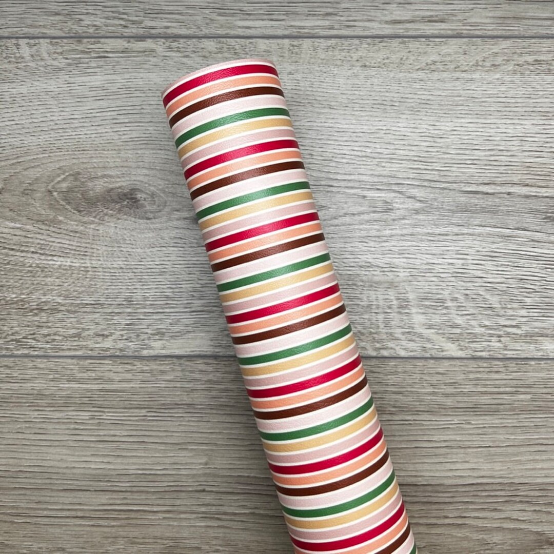 Spring Highland Cow Stripes Custom Faux Leather - Etsy