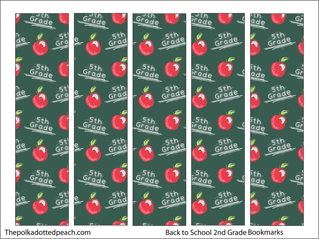 BTS 5th Grade Bookmarks - Etsy