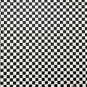 Black & White Checkers Custom Faux Leather - Etsy