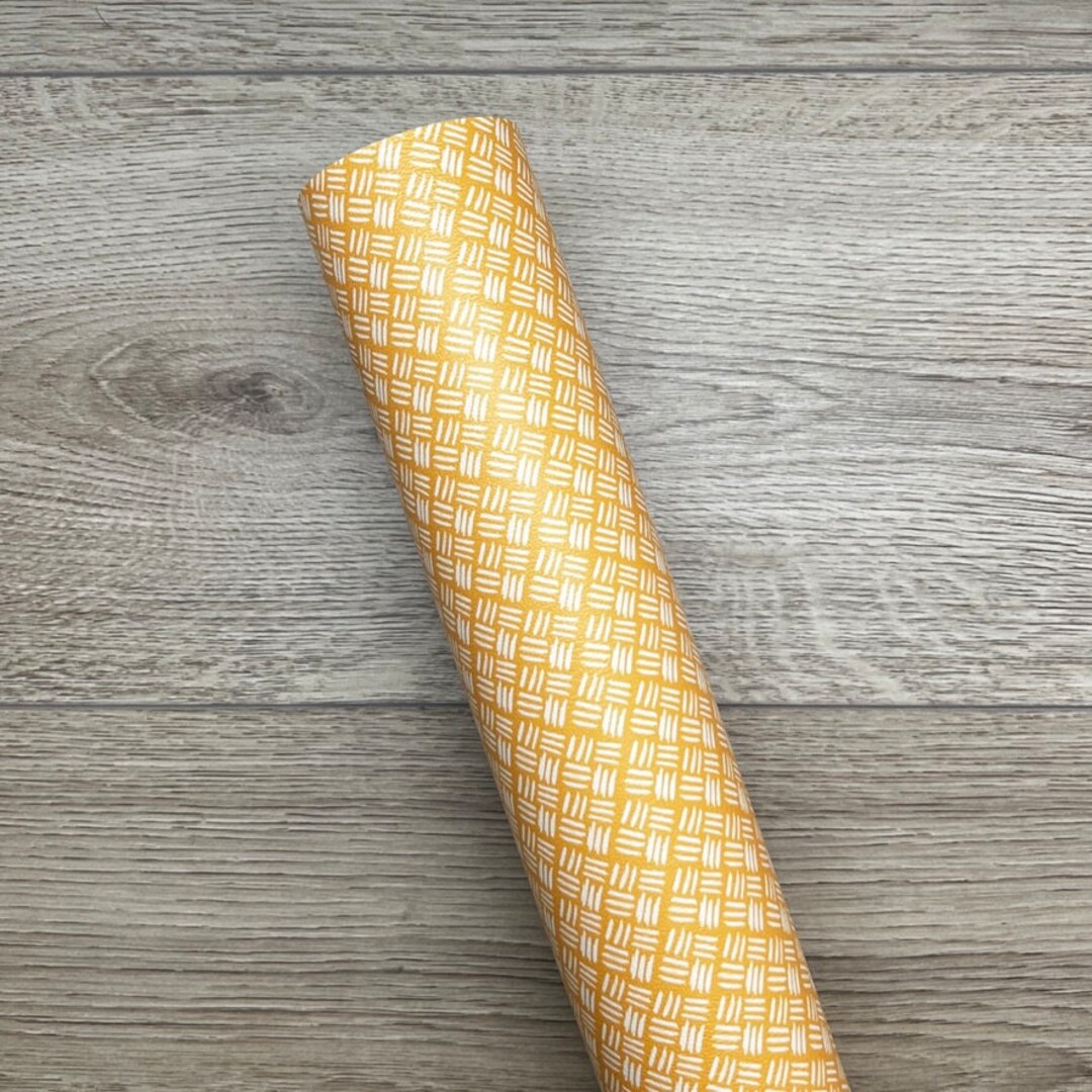 Boho 144 Yellow Hatch Custom Faux Leather - Etsy