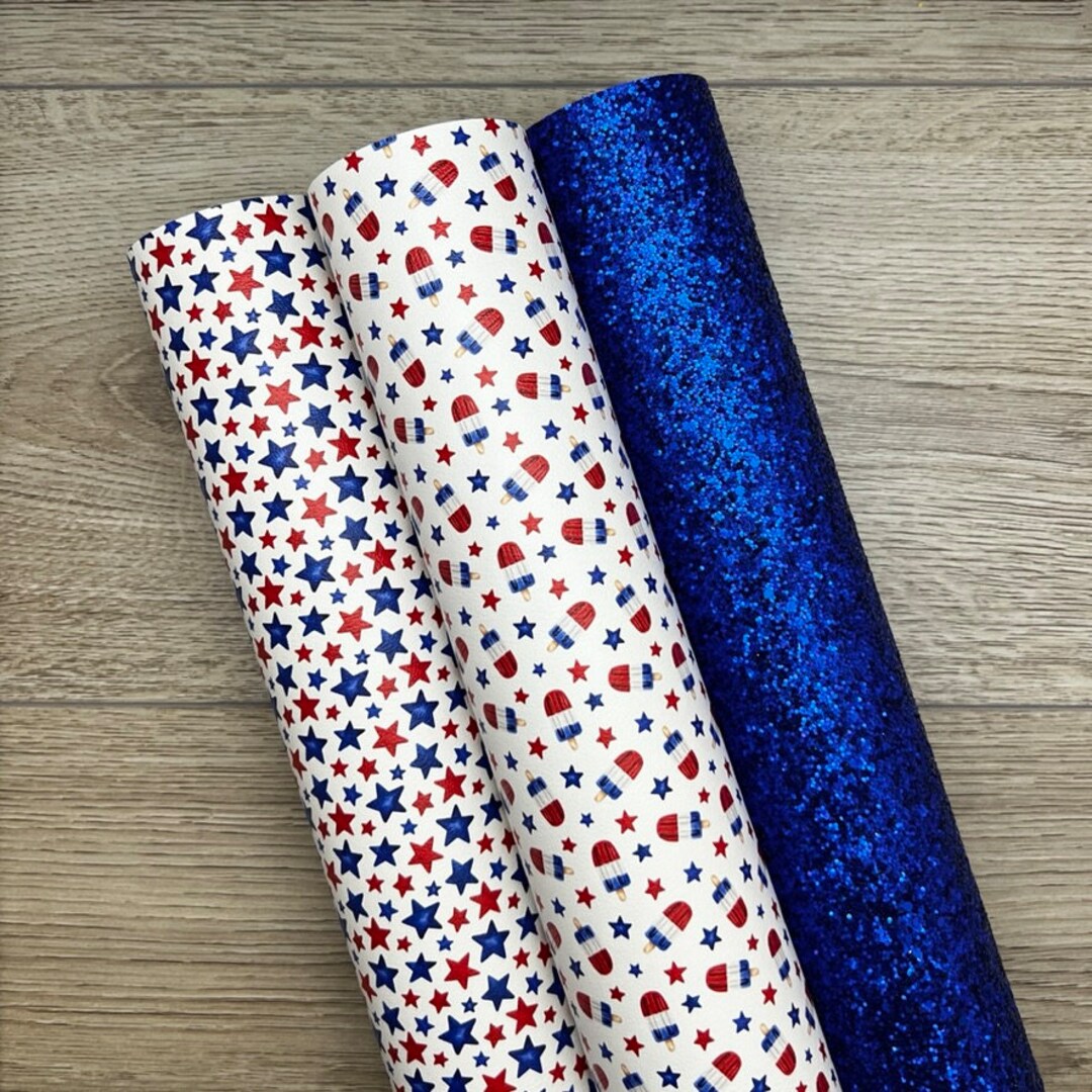 Patriotic Popsicles Set Custom Faux Leather - Etsy