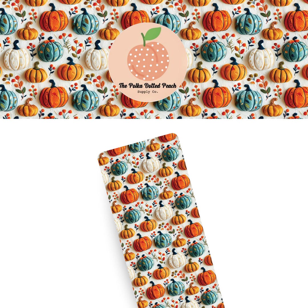 Puffy Pumpkins Custom Faux Leather - Etsy
