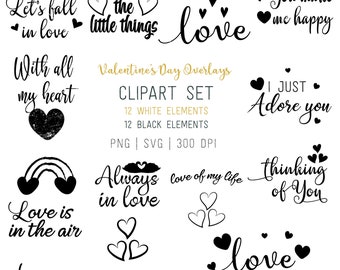 Valentine Word Art - Etsy