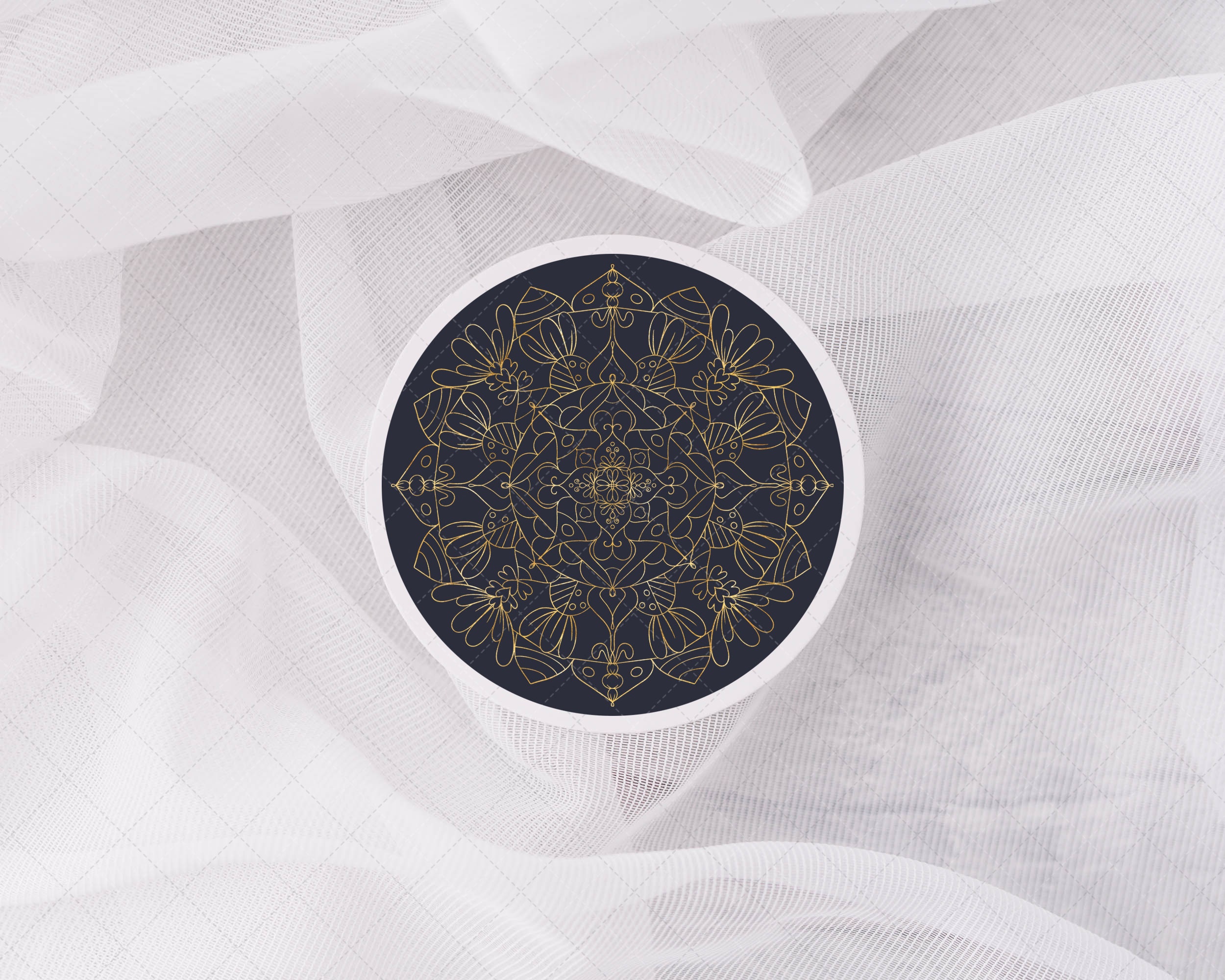 Gold Foil Mandala Clipart, Gold Mandalas Overlays, Golden Mandala ...