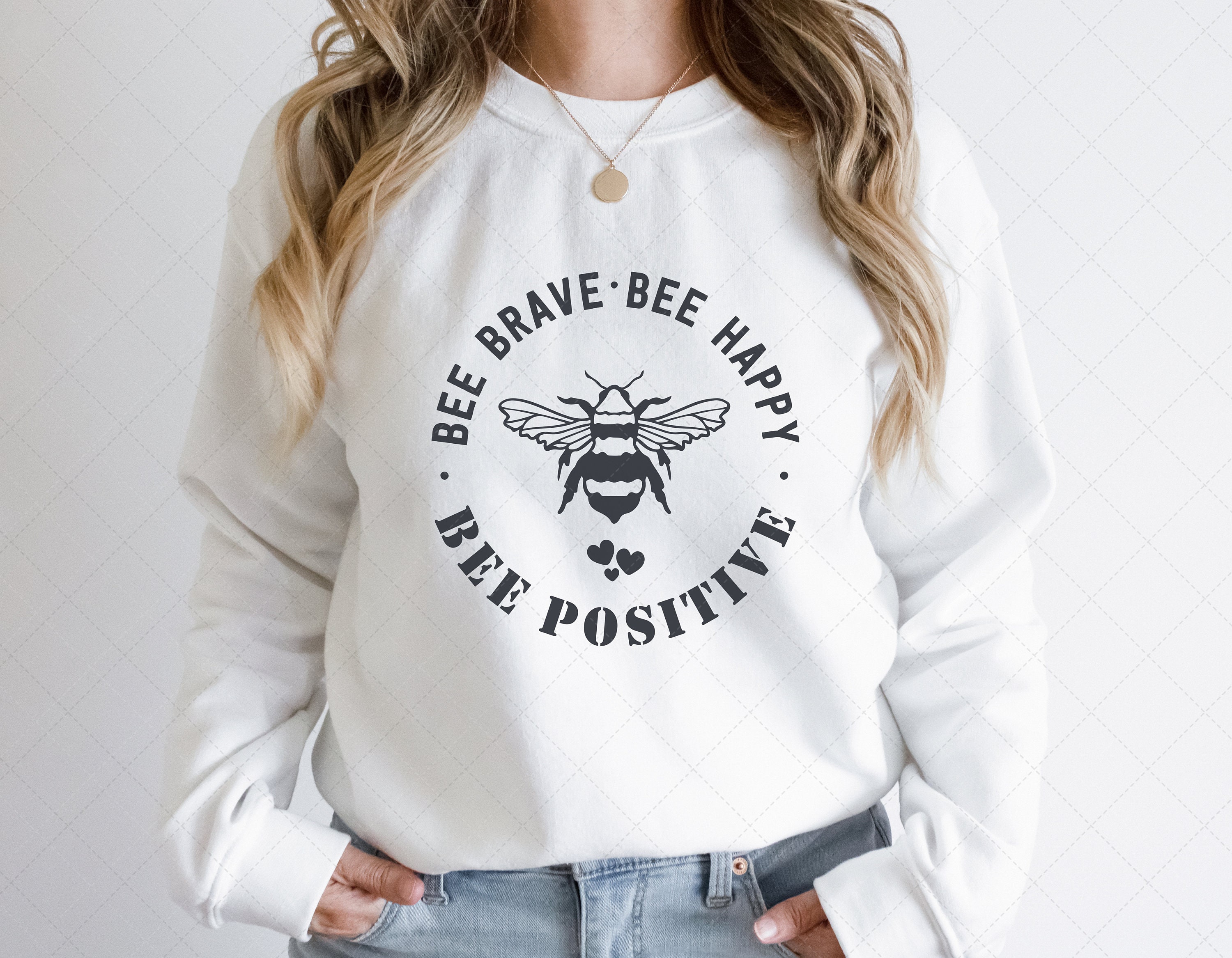 Bee Brave Svg, Cute Bee Overlay, BEE Svg Saying, Bee Happy Svg, Bee ...