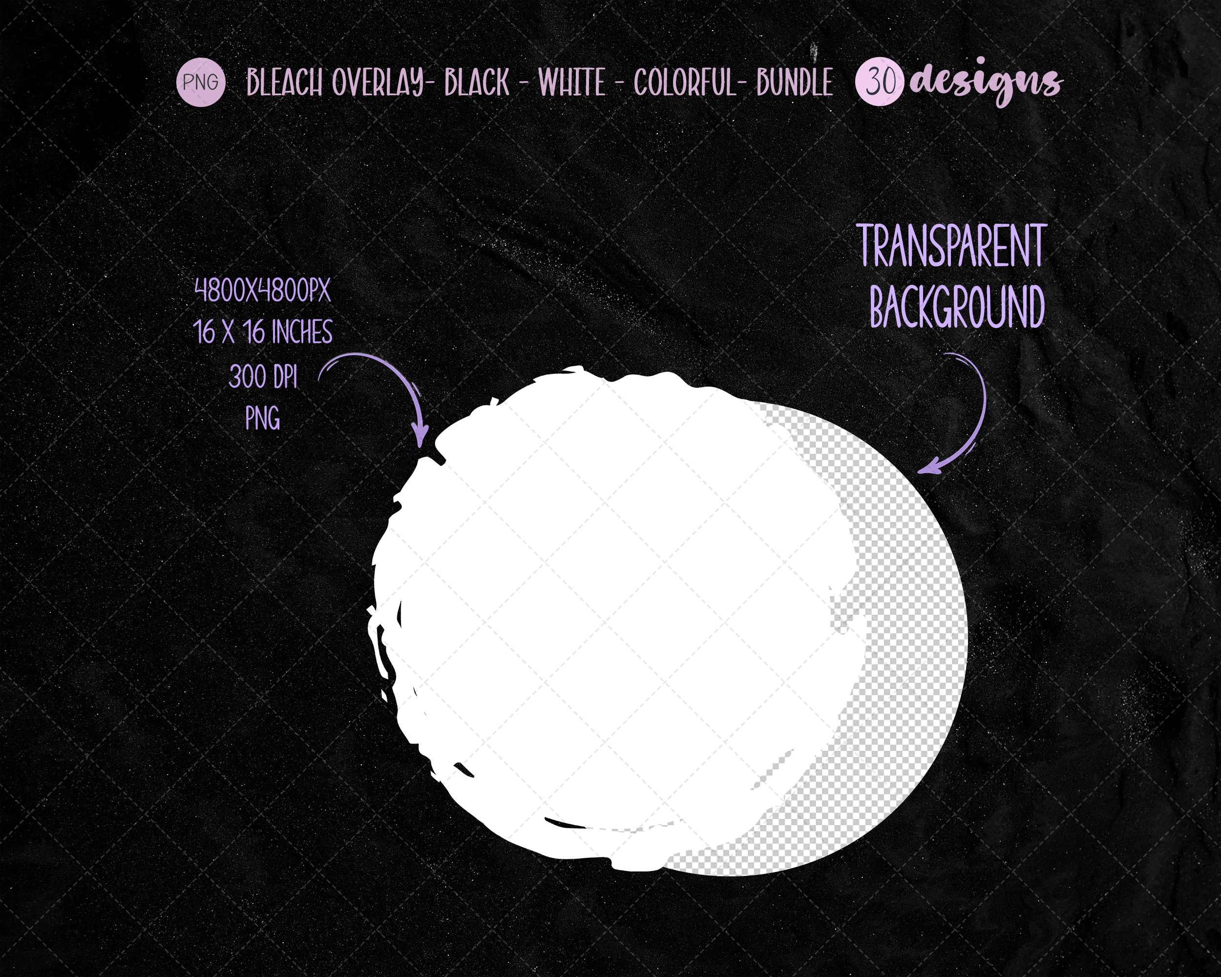 Bleach Effect PNG, Bleach Overlay PNG, Bleach Brush Stroke, Bleach ...