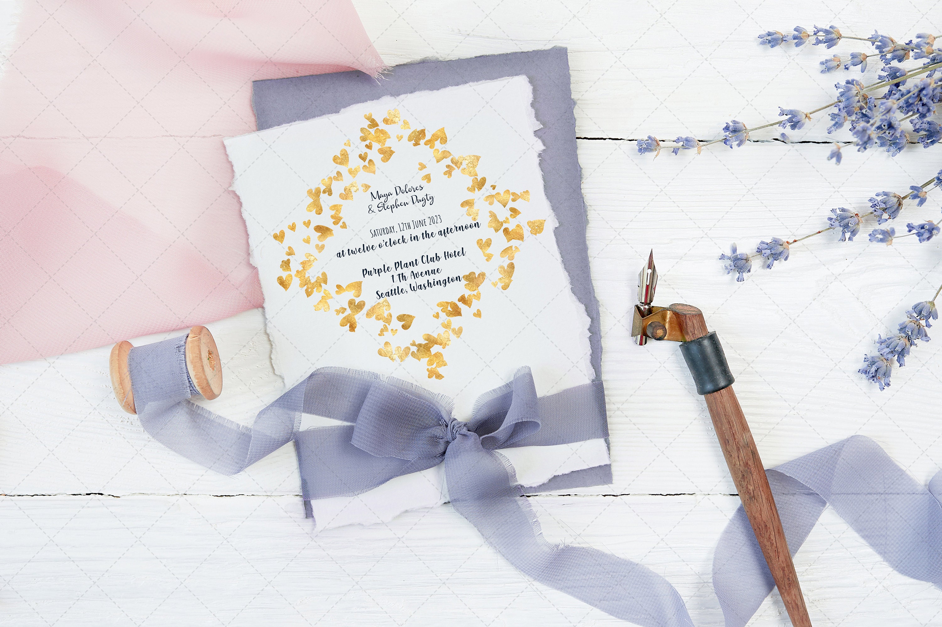 Gold Heart Frames Clipart, Gold Hearts Overlays, Wedding Overlay ...