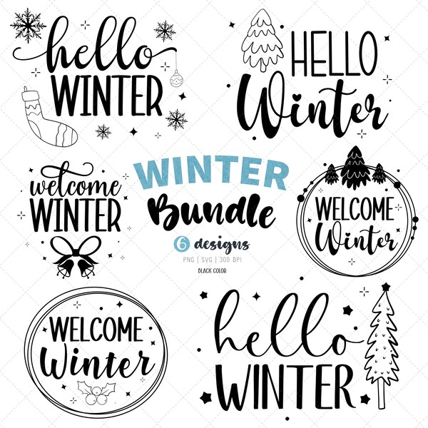 Winter Welcome Svg - Etsy