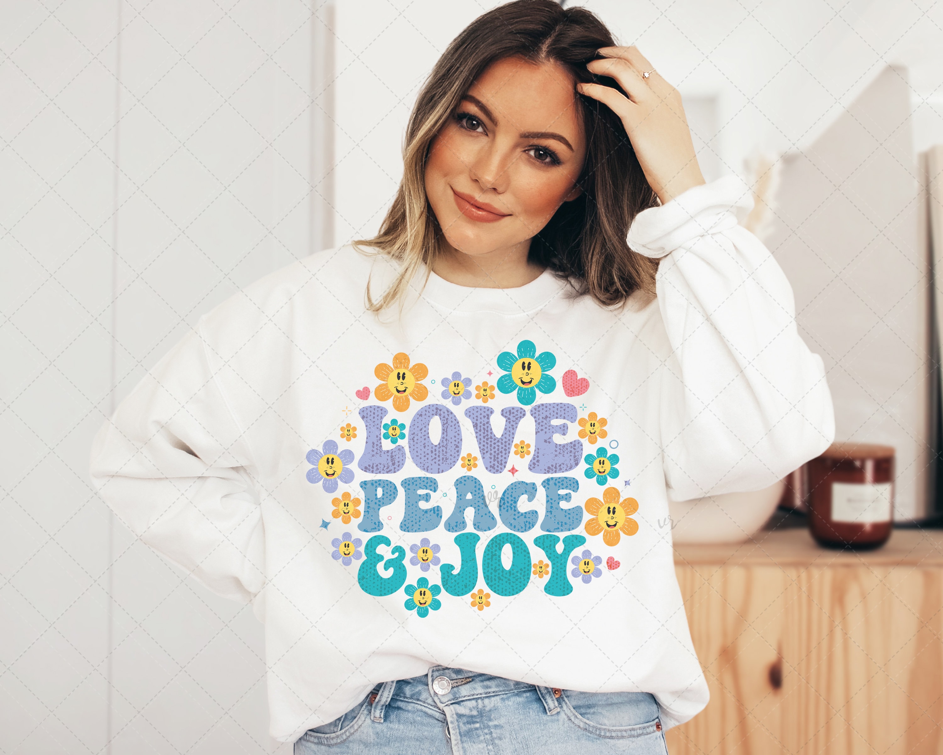 Hippie Love Peace Joy PNG Hippie Flower Png Boho Summer PNG - Etsy