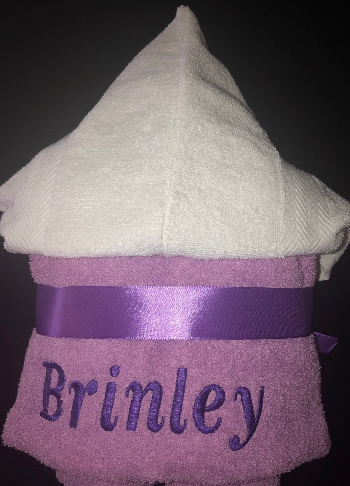 Embroidered Hooded Towel | Etsy