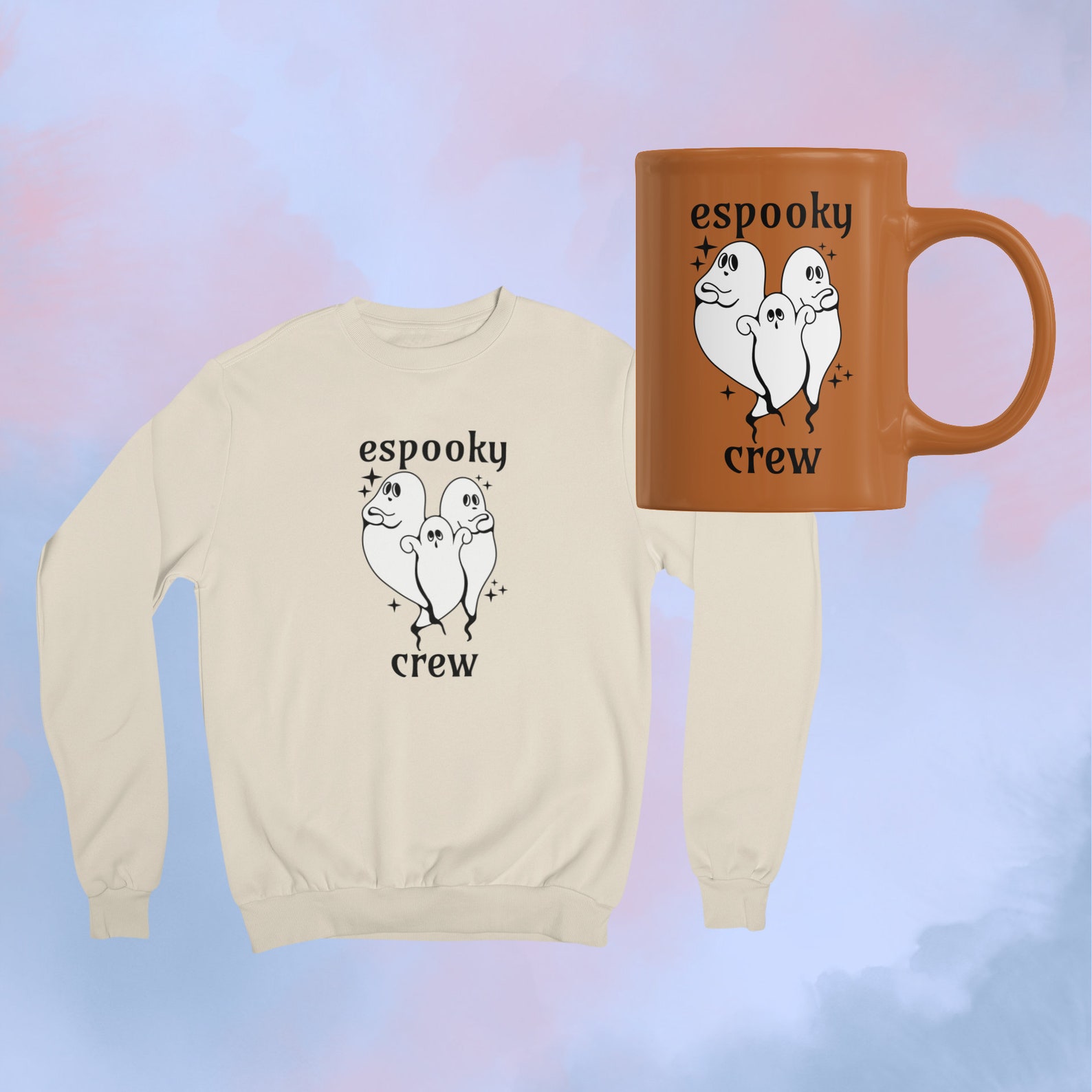 Espooky Ghost Homies Crew Digital Png DTF Artwork - Etsy