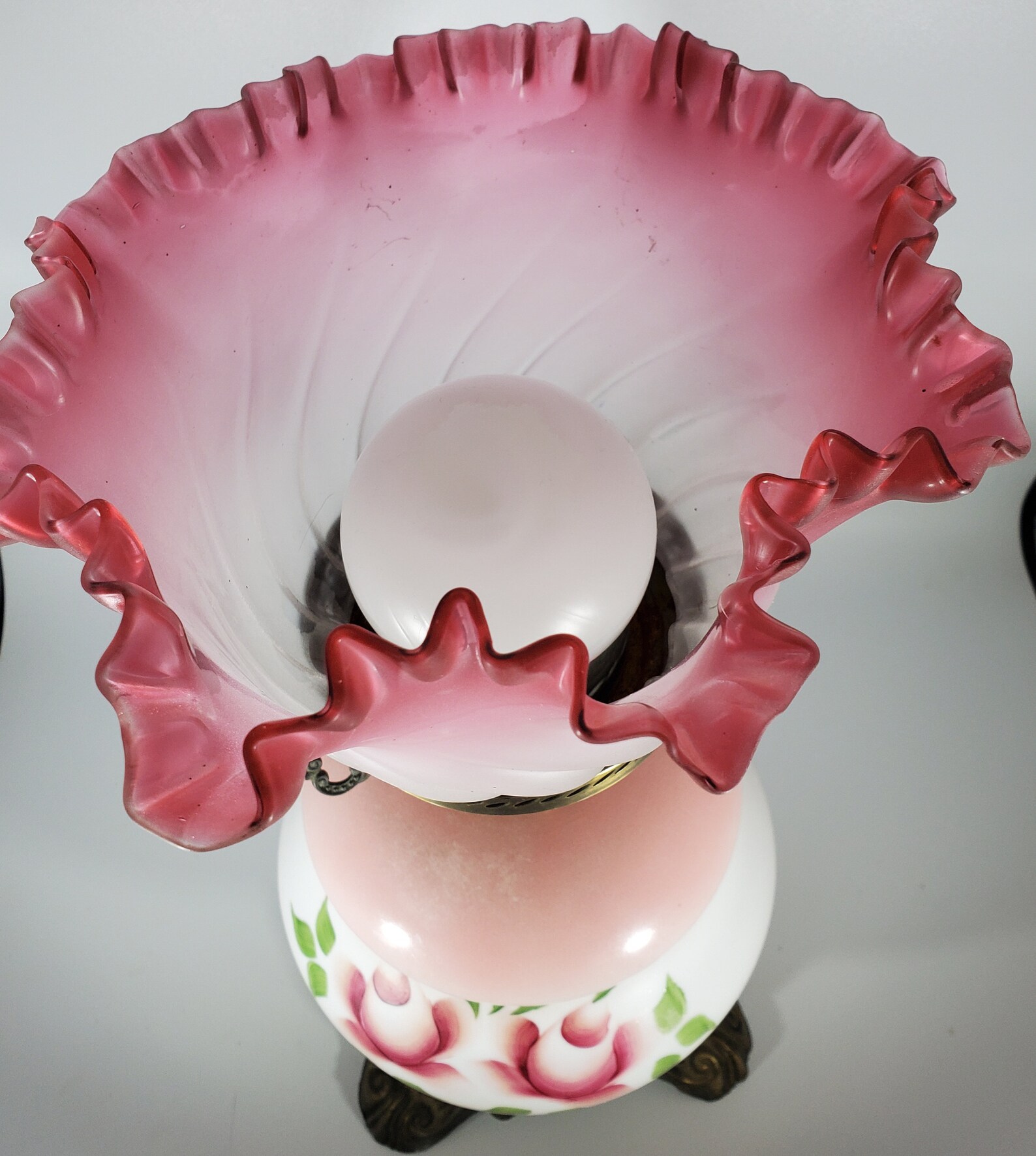 Vintage Hurricane Table Lamp - Etsy