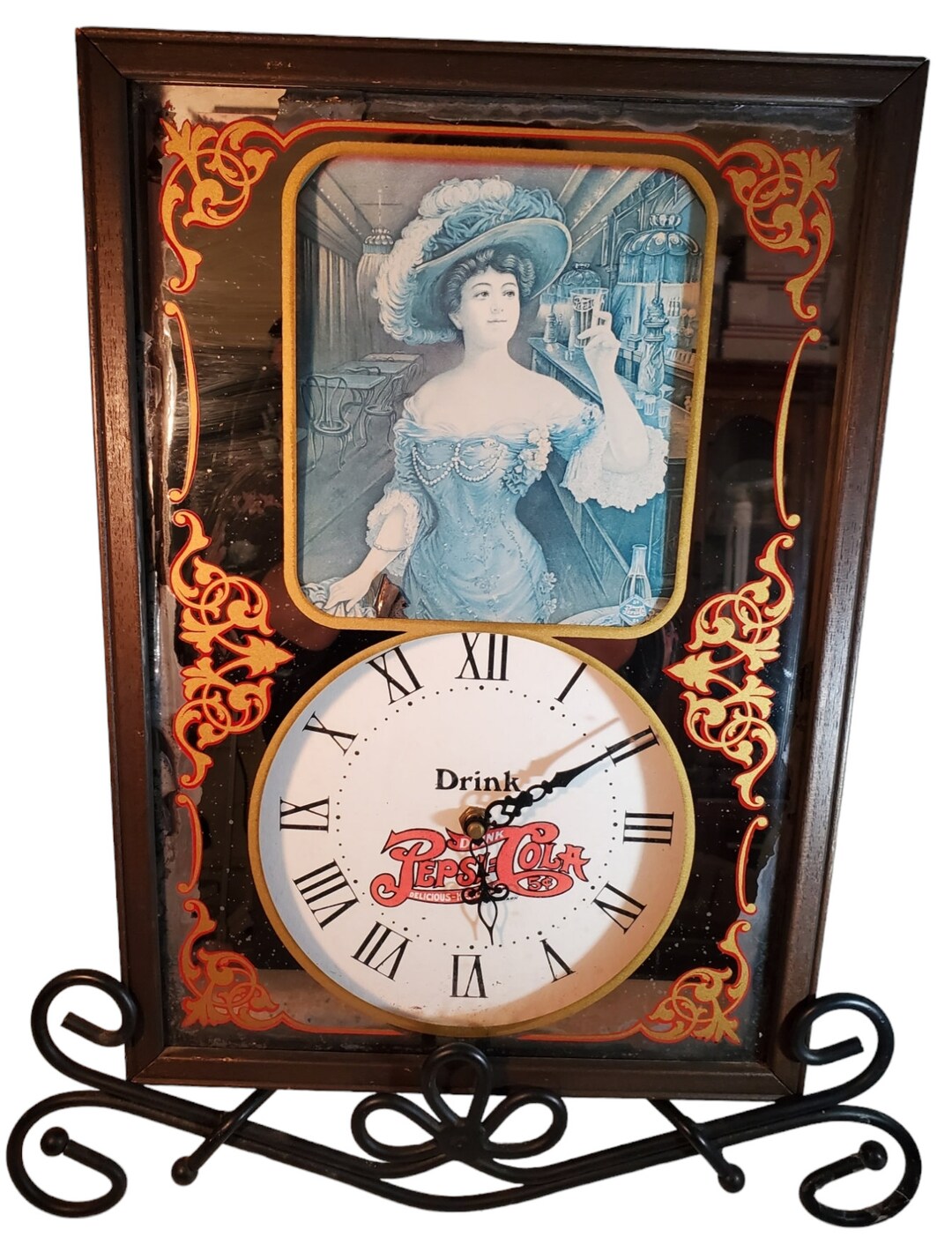 Vintage Pepsi Victorian Lady Wall Clock 1973 - Etsy