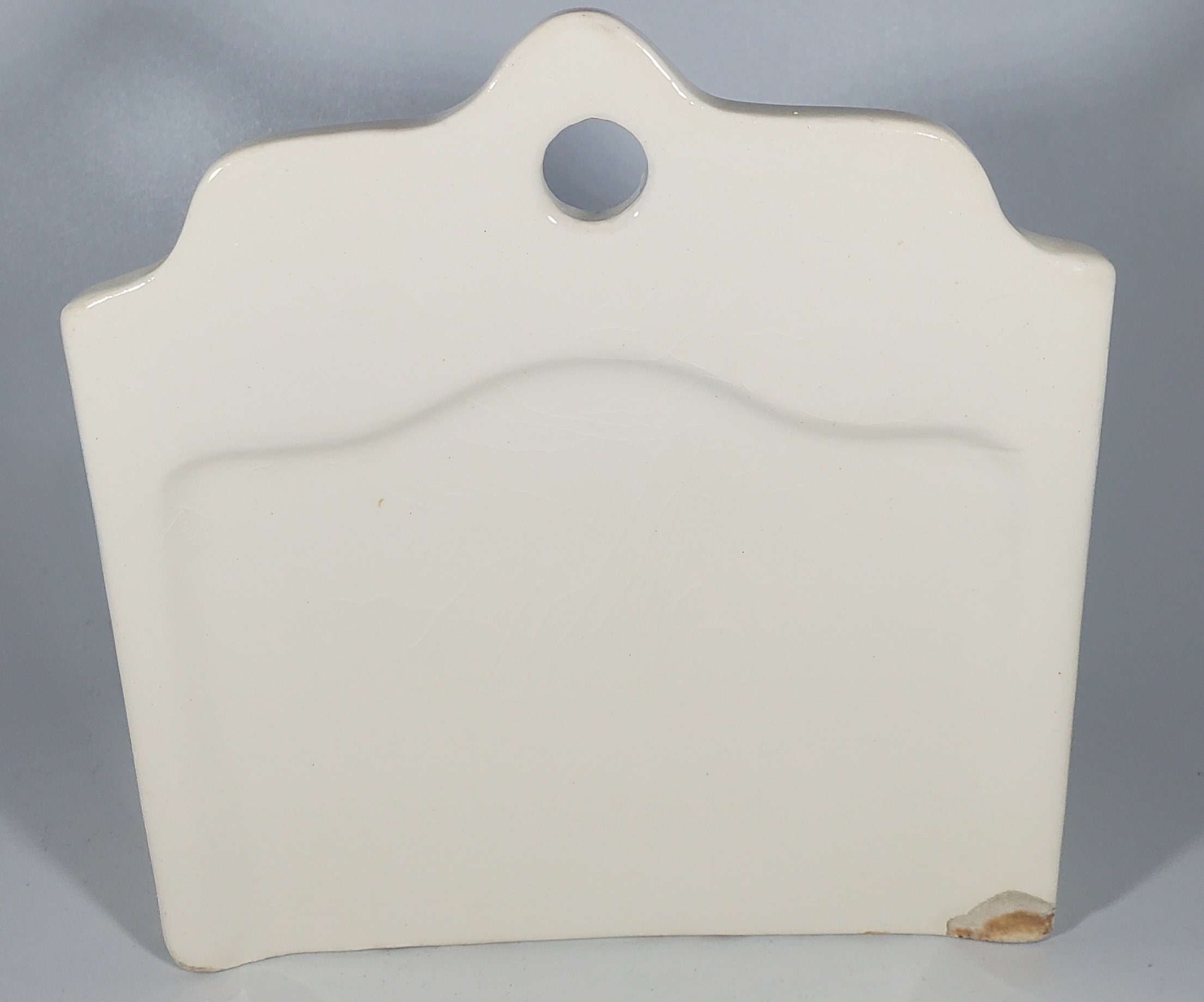 Vintage Flow Blue Salt Box Czechoslovakian Antique Wall Pocket ...