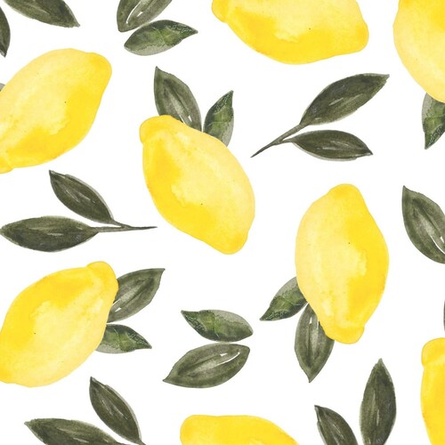Big Lemon Tree Wall Decals With Leaves Plastic-free Wall - Etsy