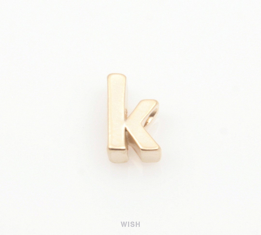 Lower Case Letter k in Matte Gold Small Letter - Etsy