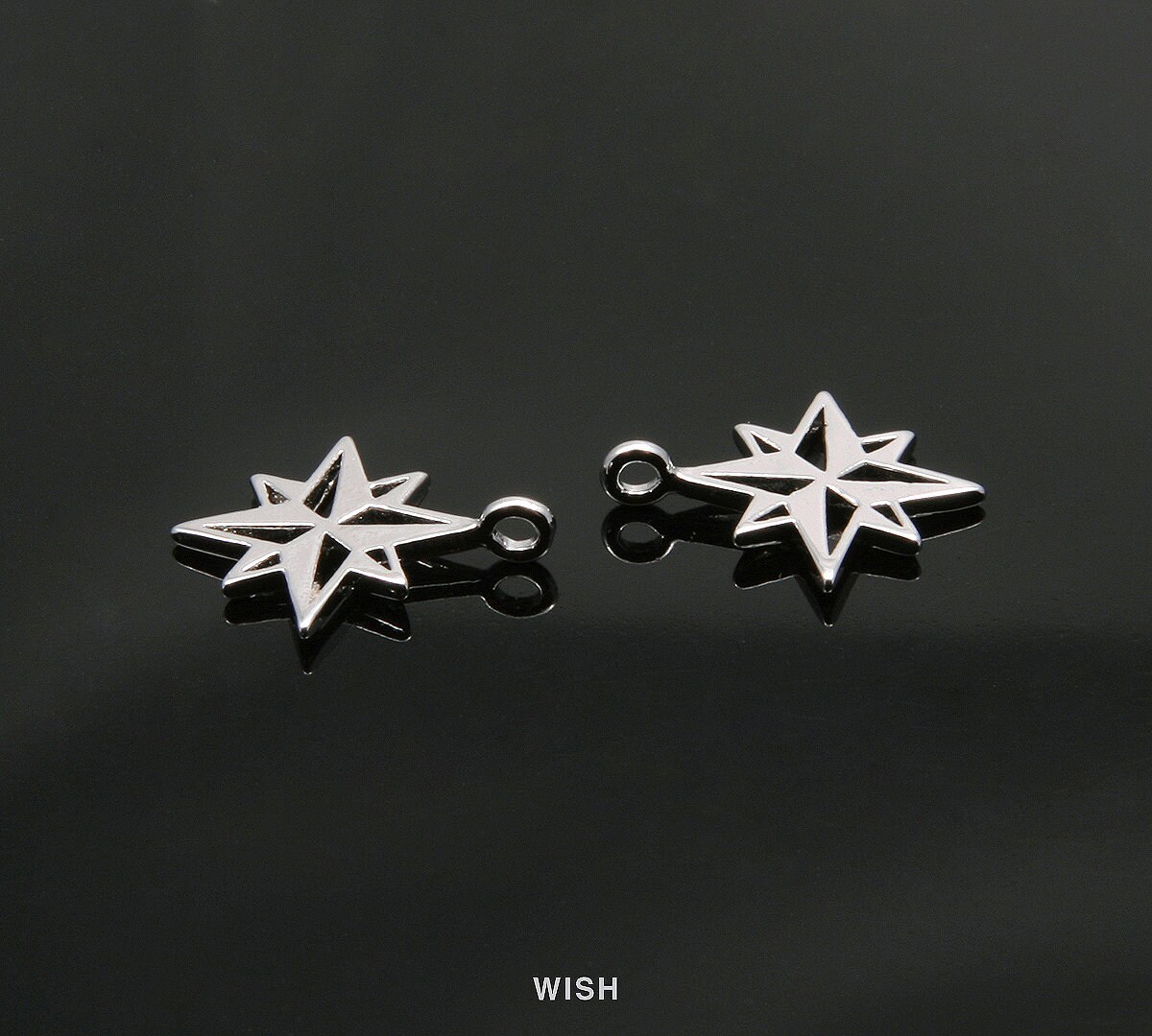 Compass Rose Pendant in Gold Compass Rose Charm / 16k Gold / - Etsy